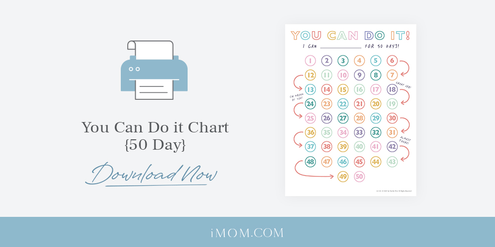 50-Day You Can Do It Chart - iMOM