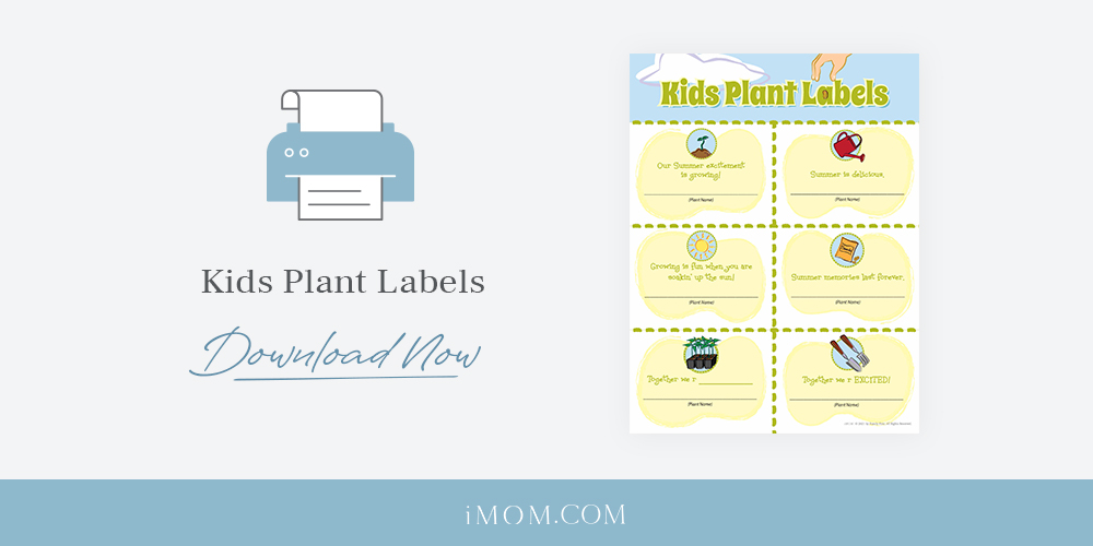 Printable Plant Labels for Kids - iMOM