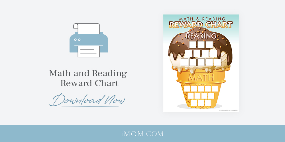 Math and Reading Reward Chart - iMOM