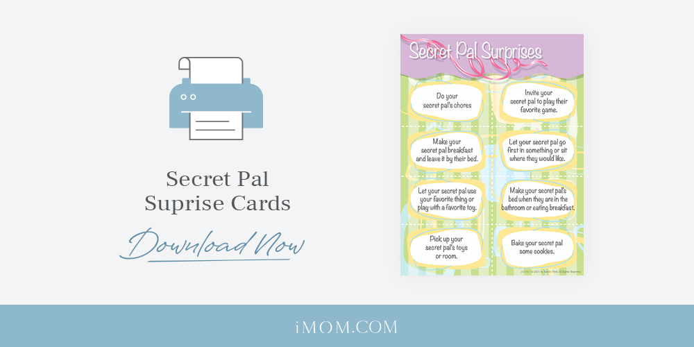 Secret Pal Surprise Cards - iMOM