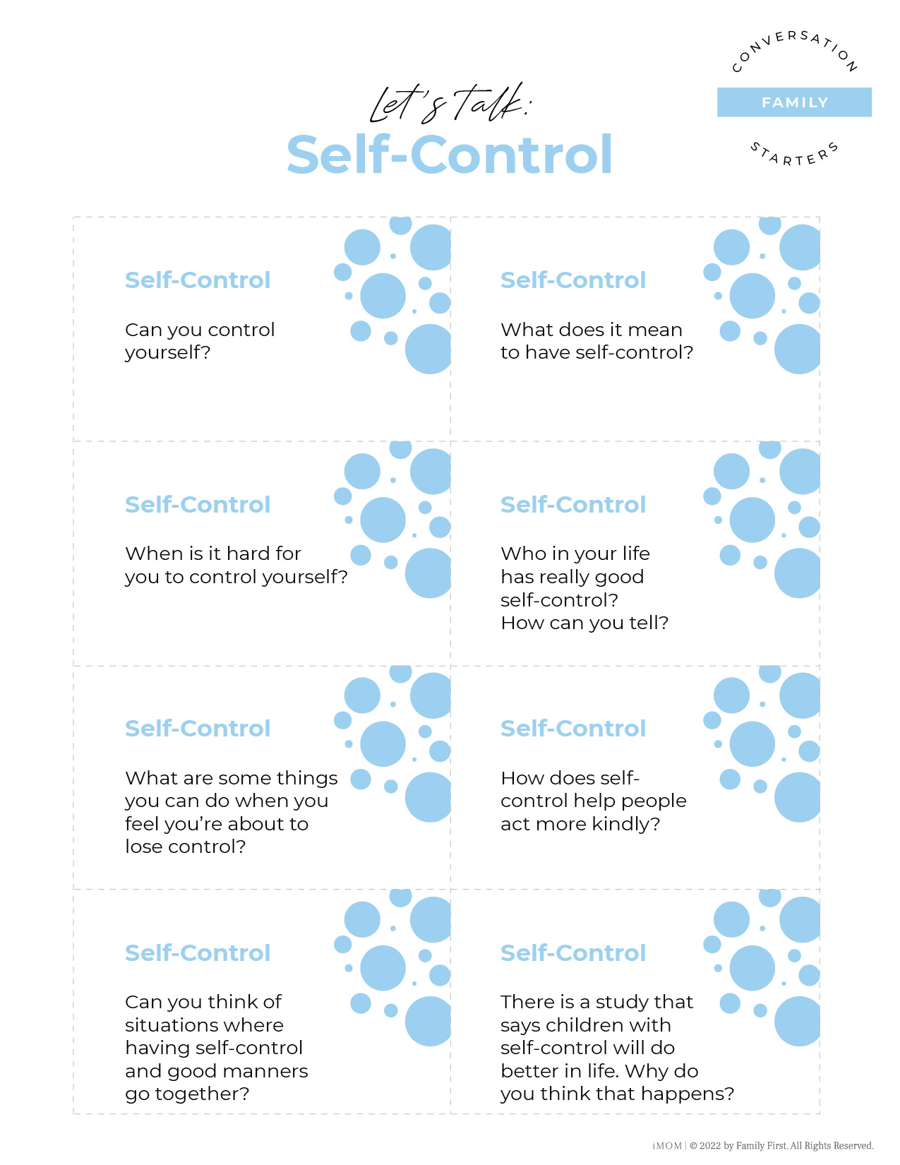 Good Character Traits Printable Self Control For Kids IMOM