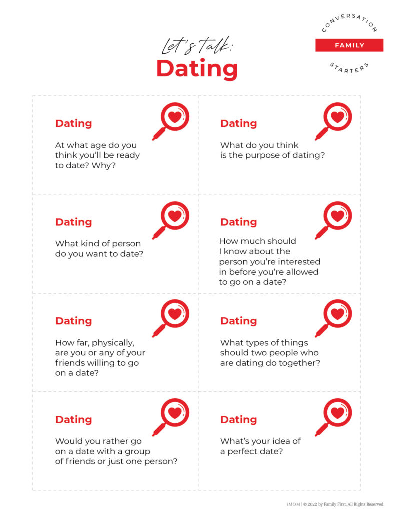Dating Worksheet - iMOM