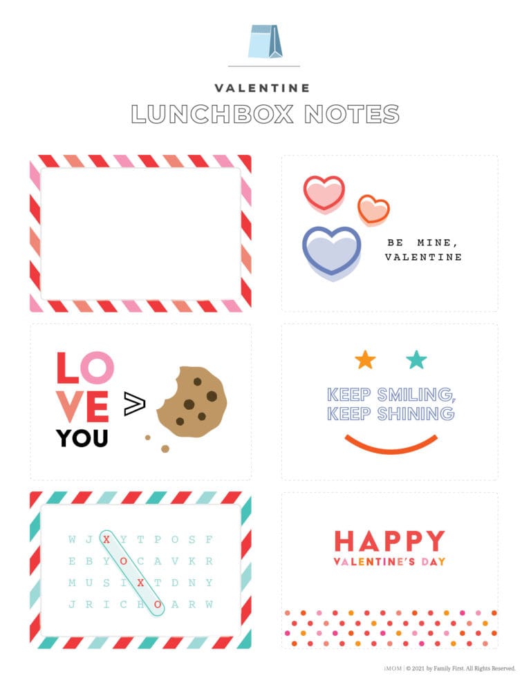 Over 80 Free and Cute Printable Lunchbox Notes - iMOM