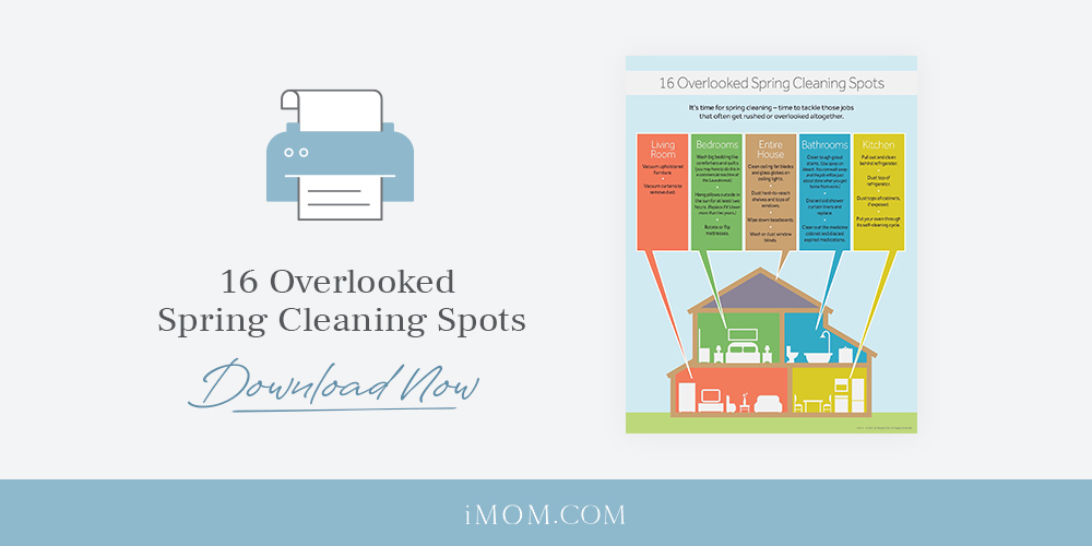 16 Overlooked Spring Cleaning Spots - iMOM