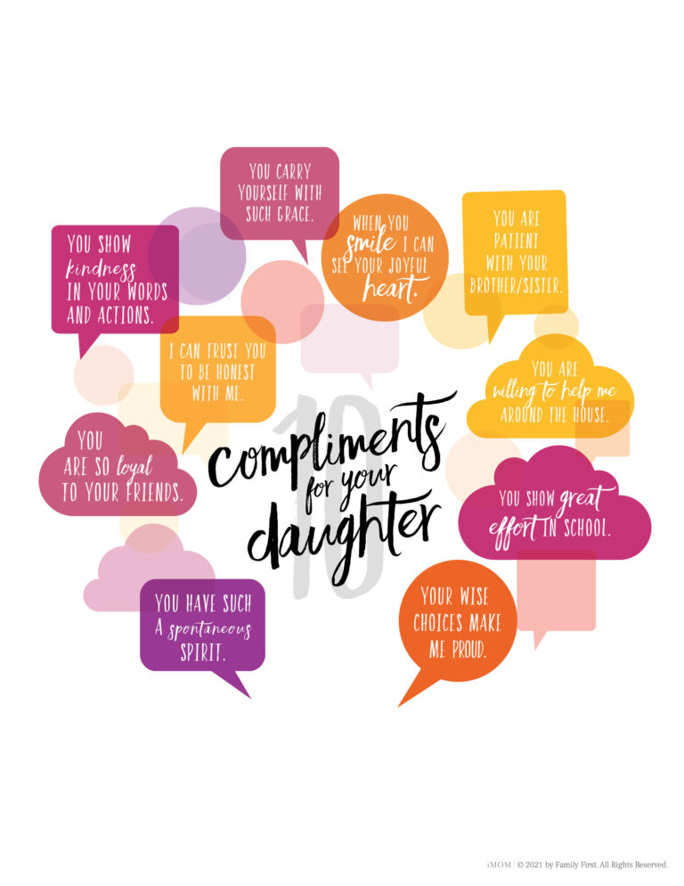 99 Compliments for Kids Printable - iMOM