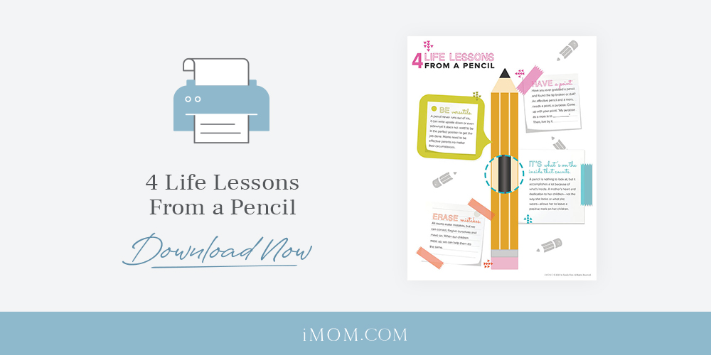 4 Life Lessons from a Pencil - iMOM