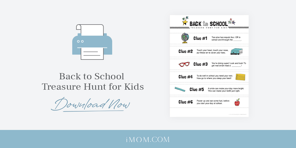 Back-to-School Treasure Hunt for Kids - iMOM