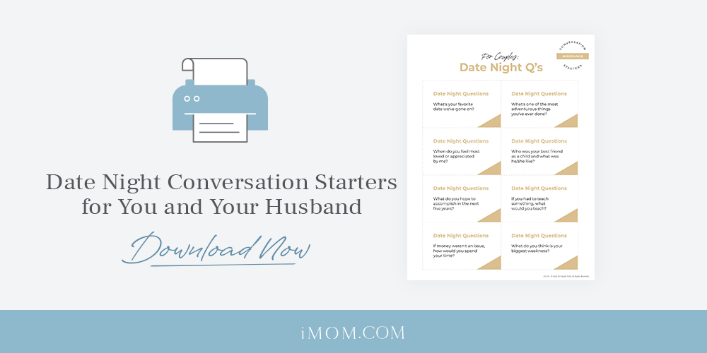 Date Night Conversation Starters for You and Your Husband - iMOM