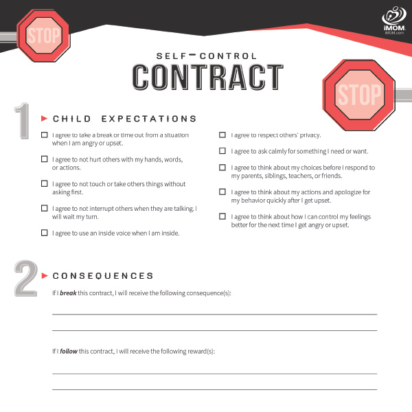 Free Printable Contracts for Kids and Teenagers! - iMOM
