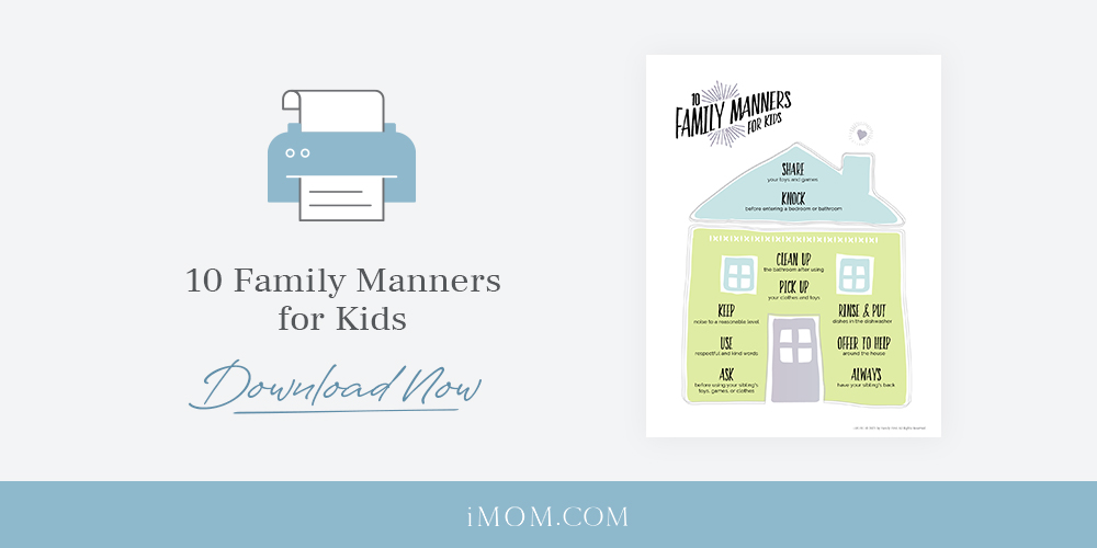 10 Family Manners for Kids - iMOM