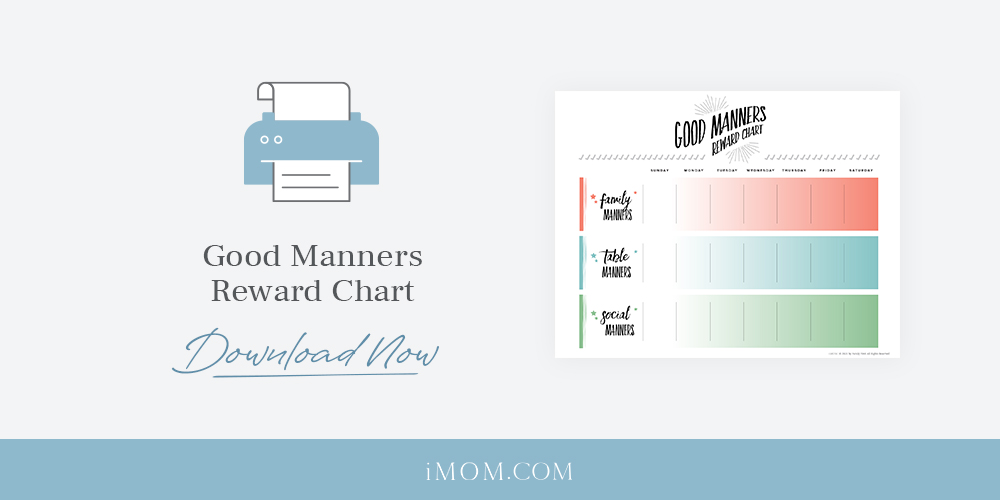 Good Table Manners Chart
