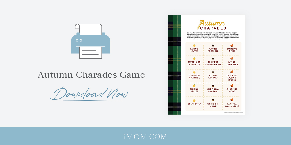 Autumn Charades Game - iMOM