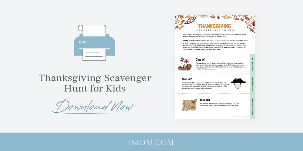 Thanksgiving Scavenger Hunt for Kids (Free Printable) - iMOM