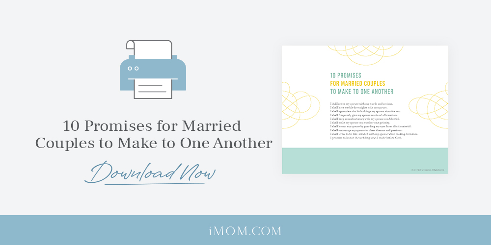 10 Promises for Married Couples to Make to One Another - iMOM