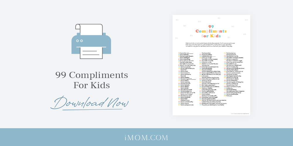 99 Compliments for Kids Printable - iMOM