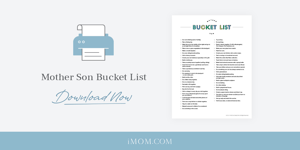 Mother-Son Bucket List - iMOM