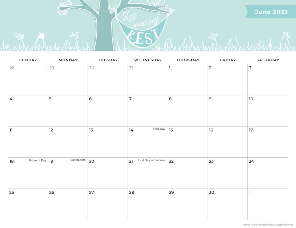 2023 Printable Calendars for Kids - iMOM