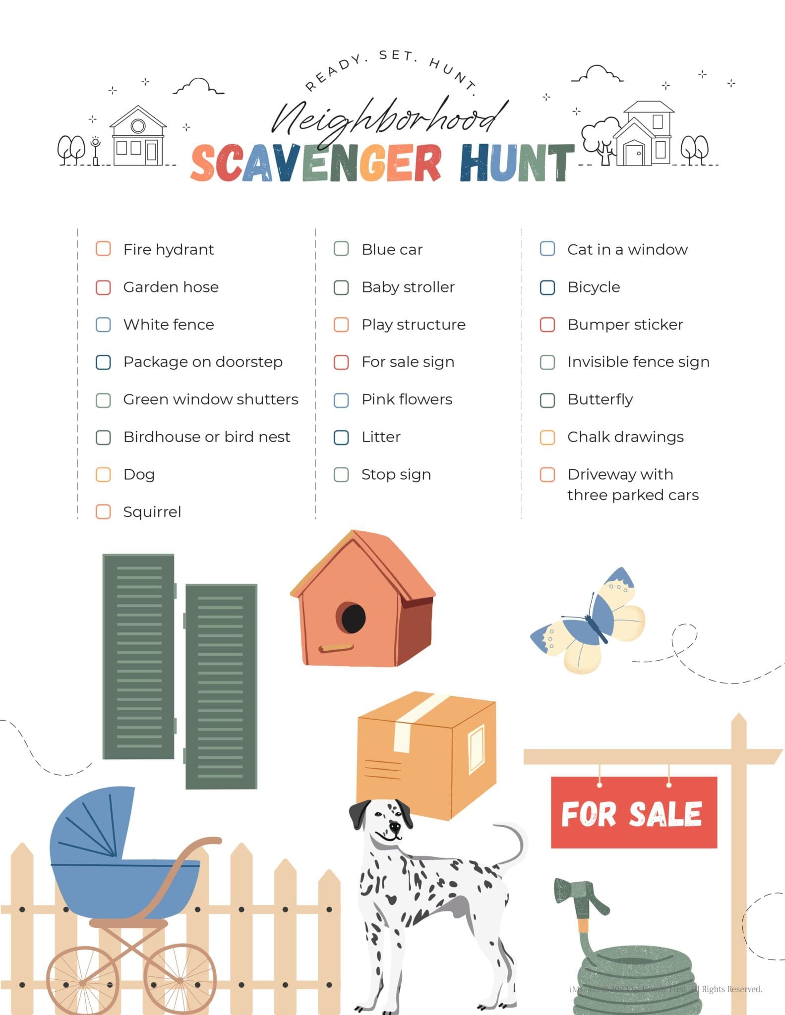 Neighborhood Scavenger Hunt - iMOM